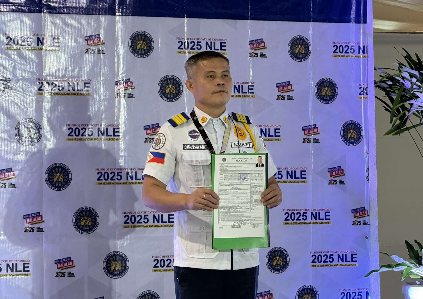 Security Guard Phil delos Reyes files for senatorial candidacy anew